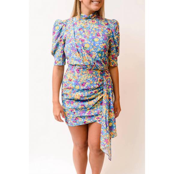 SAYLOR | Dresses | New Saylor Vivienne Mini Dress In Blue Multi | Poshmark